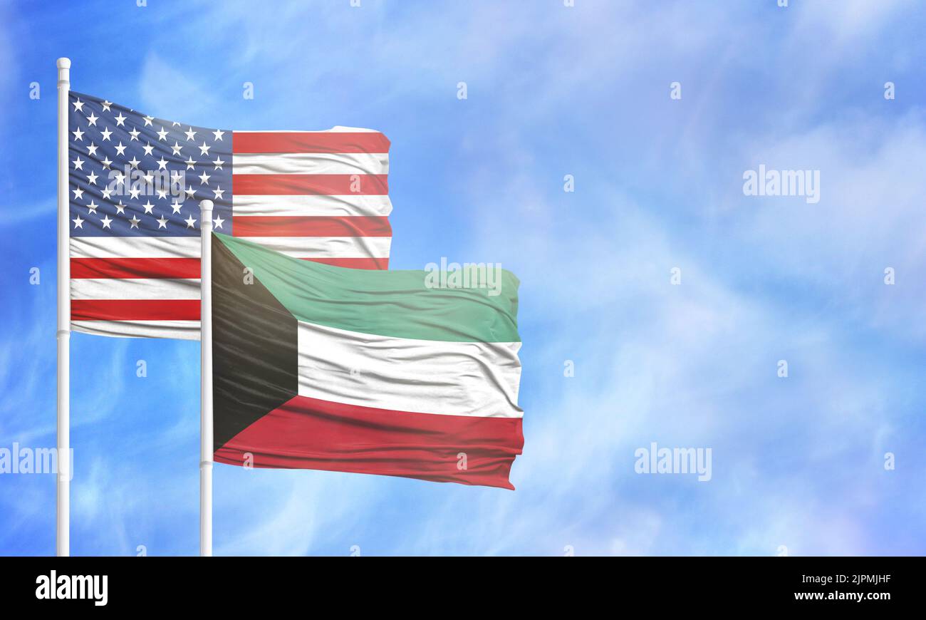Kuwait united states flag hi-res stock photography and images - Alamy