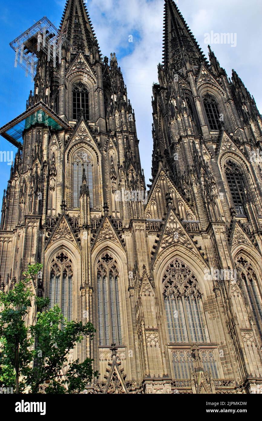 West facade, Cologne Cathedral, Cologne, North Rhine-Westphalia ...