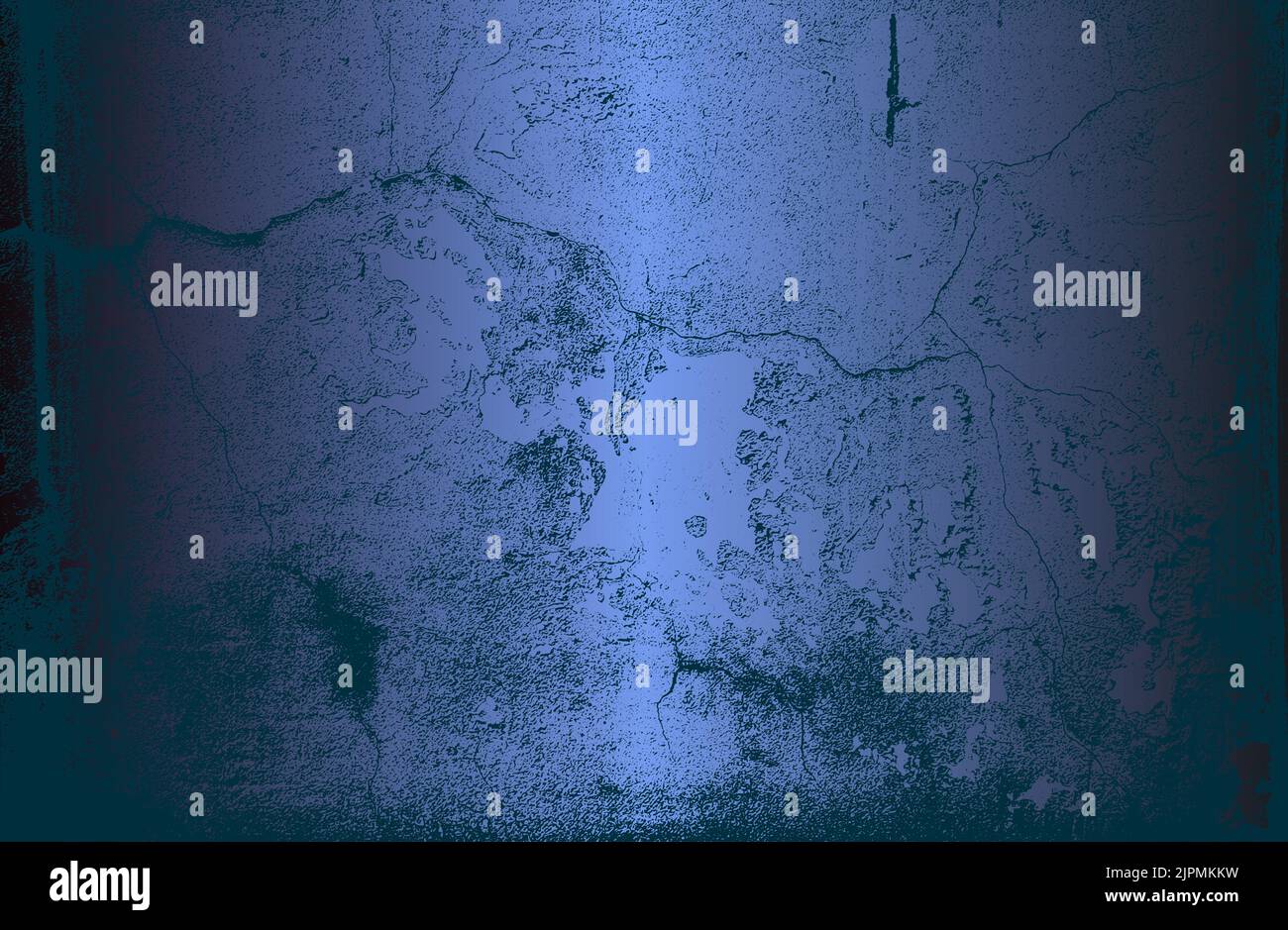Luxury blue metal gradient background with distressed cracked concrete ...