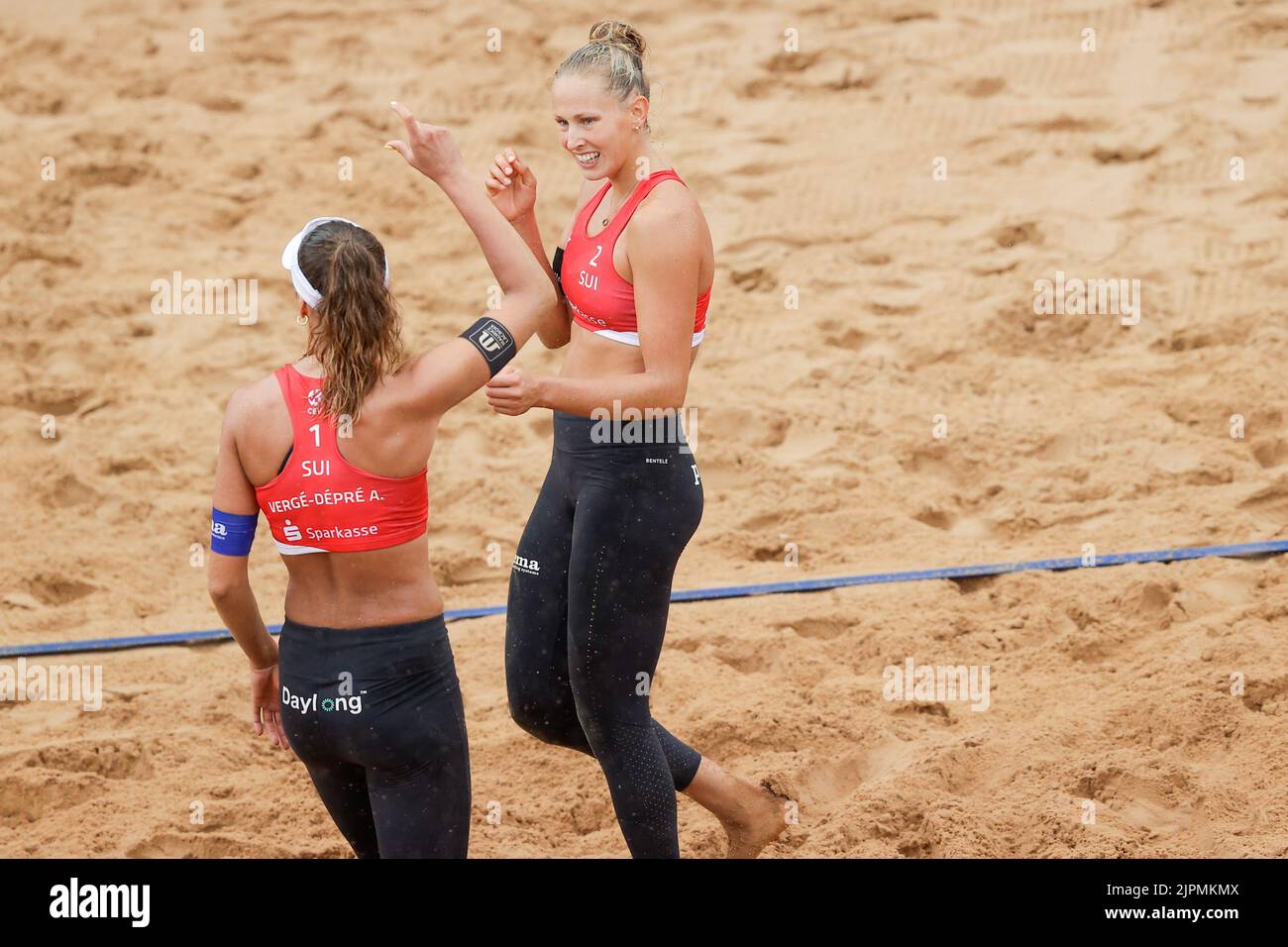 MUNCHEN, GERMANY - AUGUST 19: Anouk Verge Depre of Suisse and Menia ...