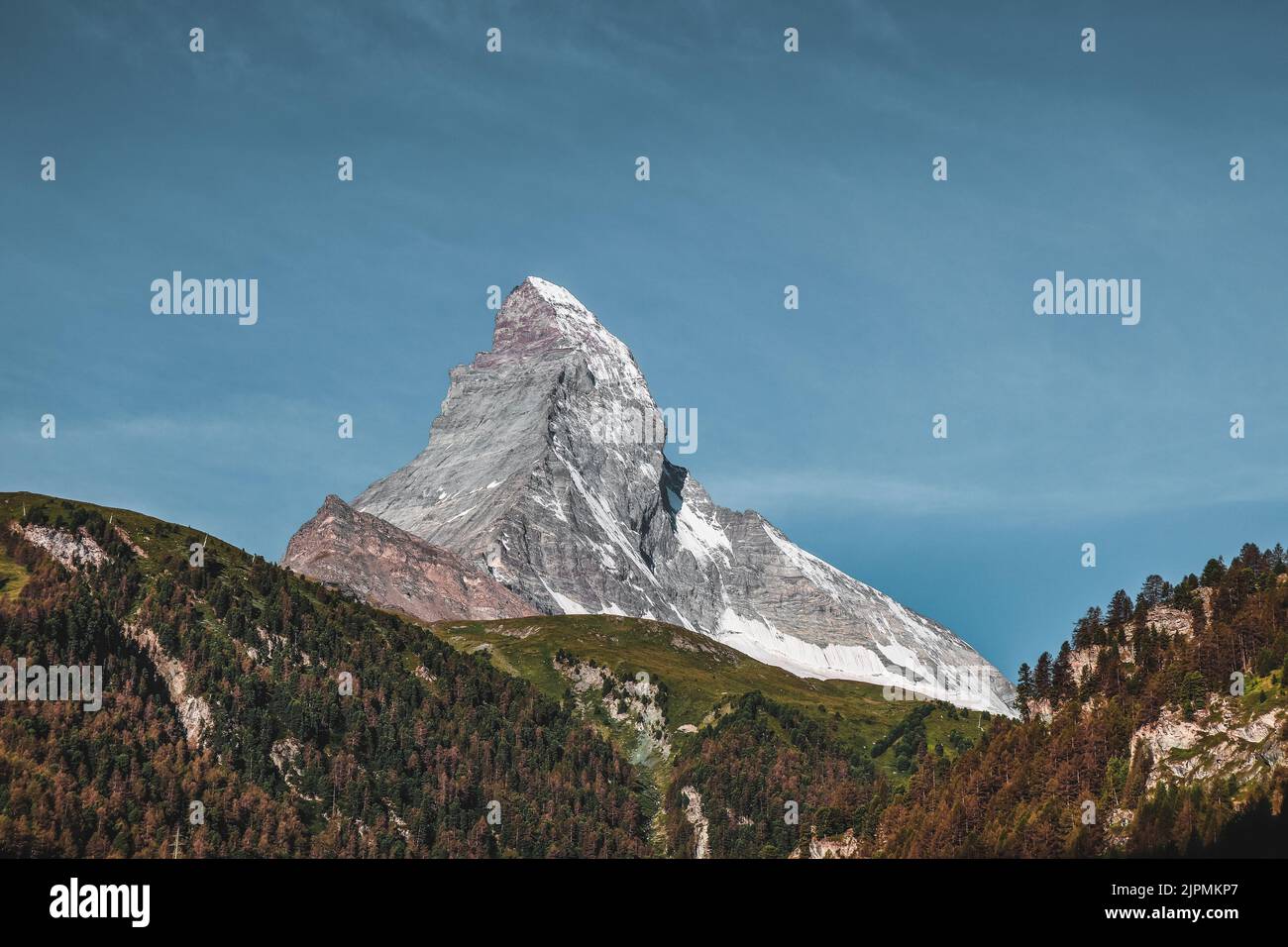 The Matterhorn, a mountain in the Alps Stock Photo - Alamy