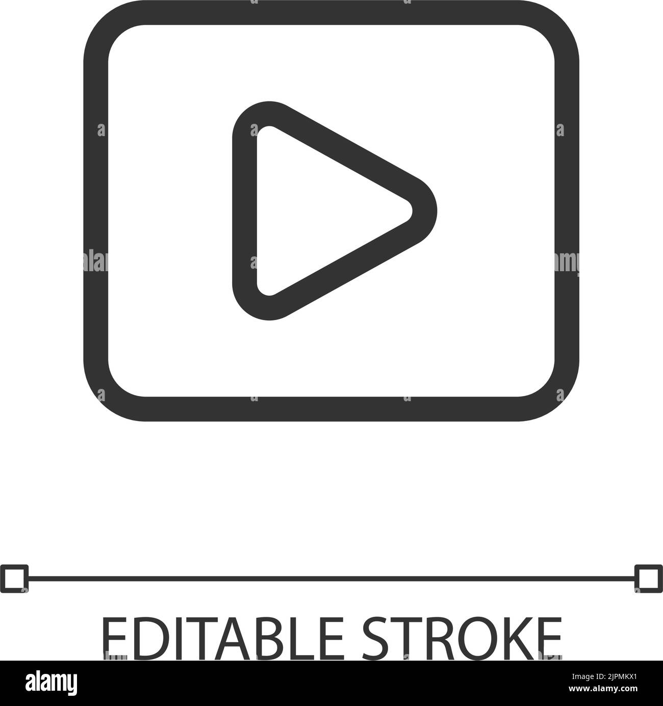 Ux video symbol Black and White Stock Photos & Images - Alamy