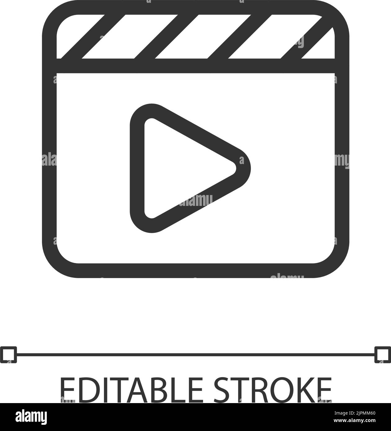Video editing pixel perfect linear ui icon Stock Vector Image & Art - Alamy