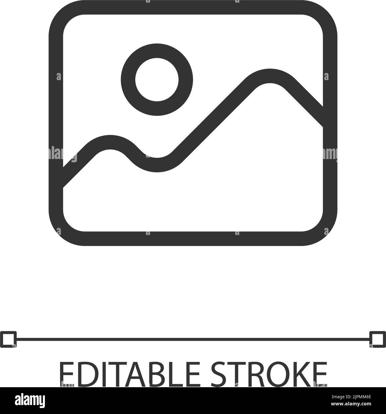 Image pixel perfect linear ui icon Stock Vector Image & Art - Alamy