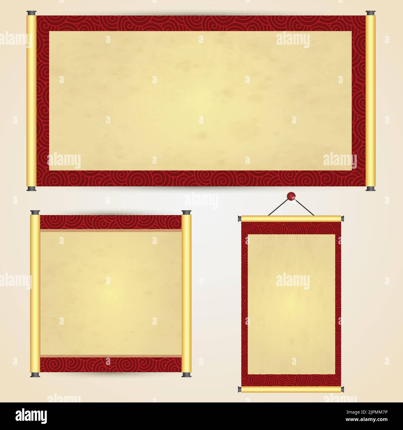 Traditional Chinese scroll, use for mounting and hanging Chinese ...