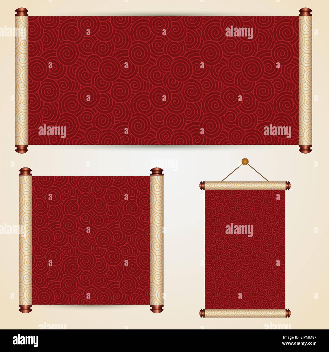 Traditional Chinese scroll, use for mounting and hanging Chinese ...