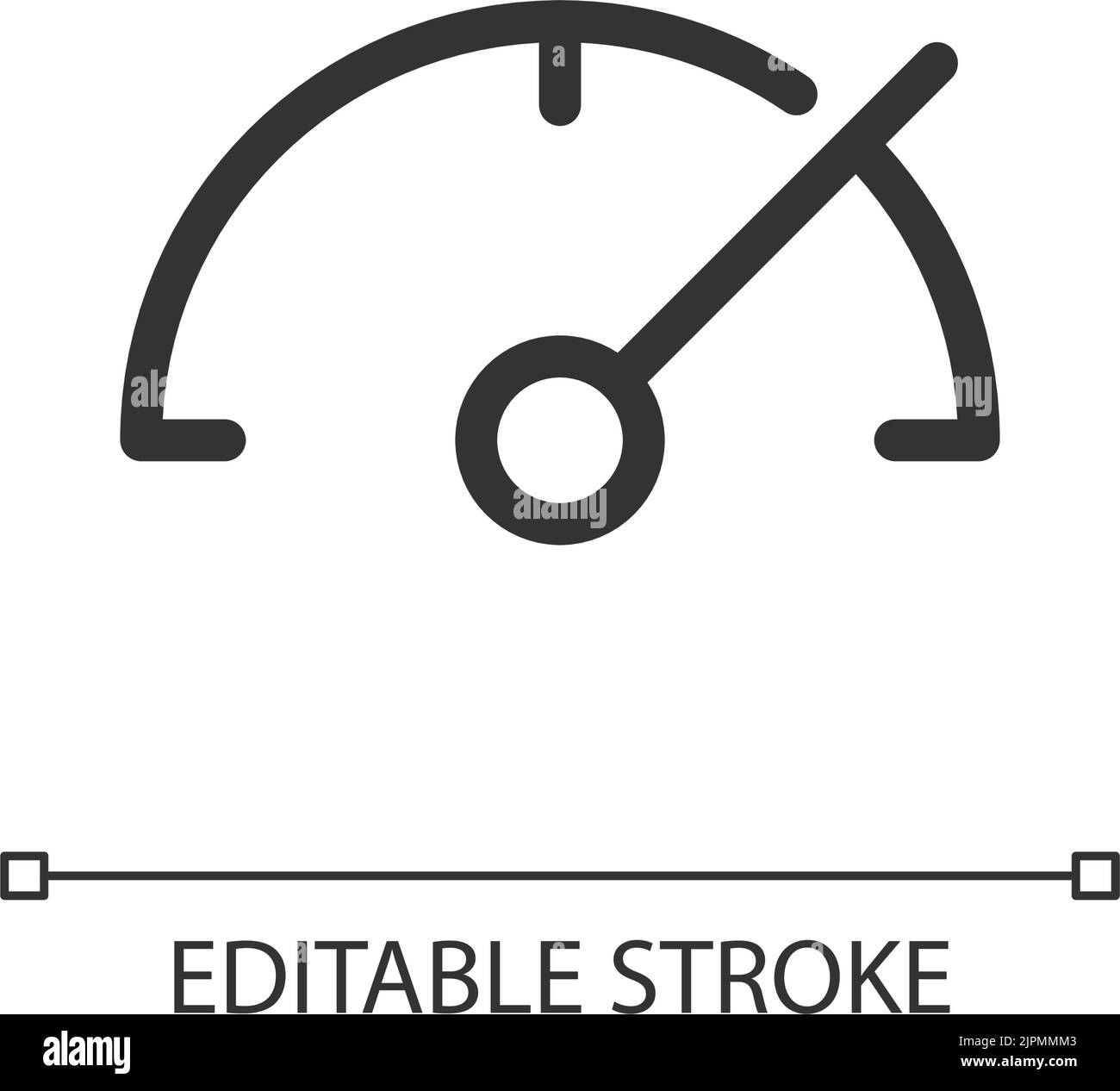 Speedometer pixel perfect linear ui icon Stock Vector Image & Art - Alamy