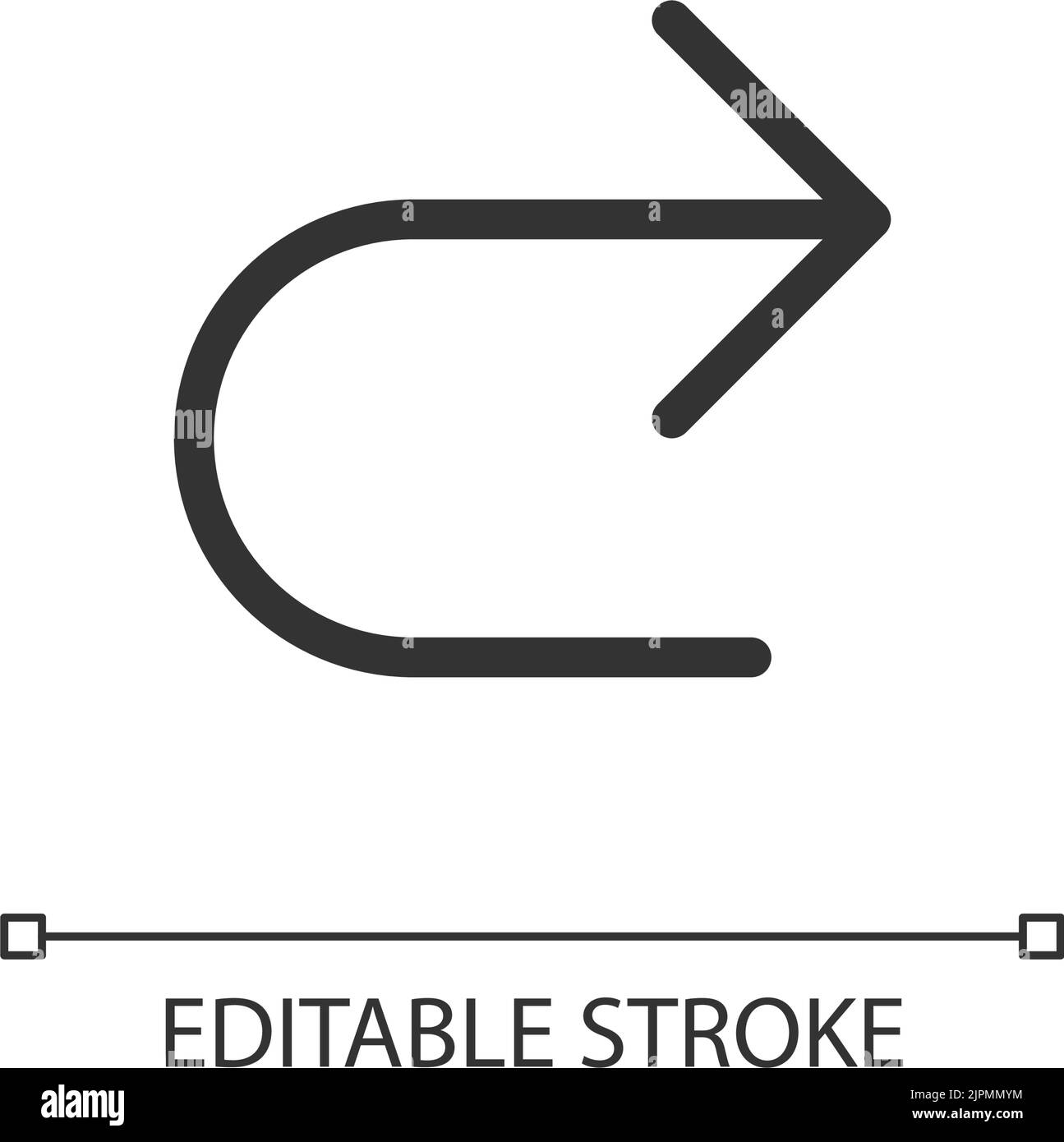 Repeat pixel perfect linear ui icon Stock Vector Image & Art - Alamy