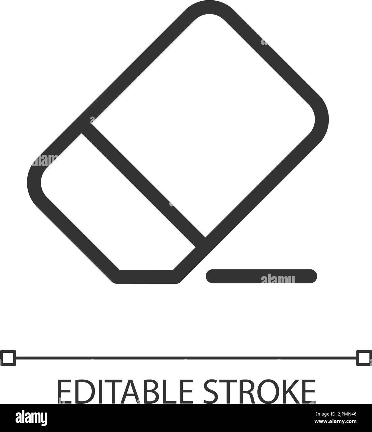 Eraser icon editable outline Stock Vector Images - Alamy
