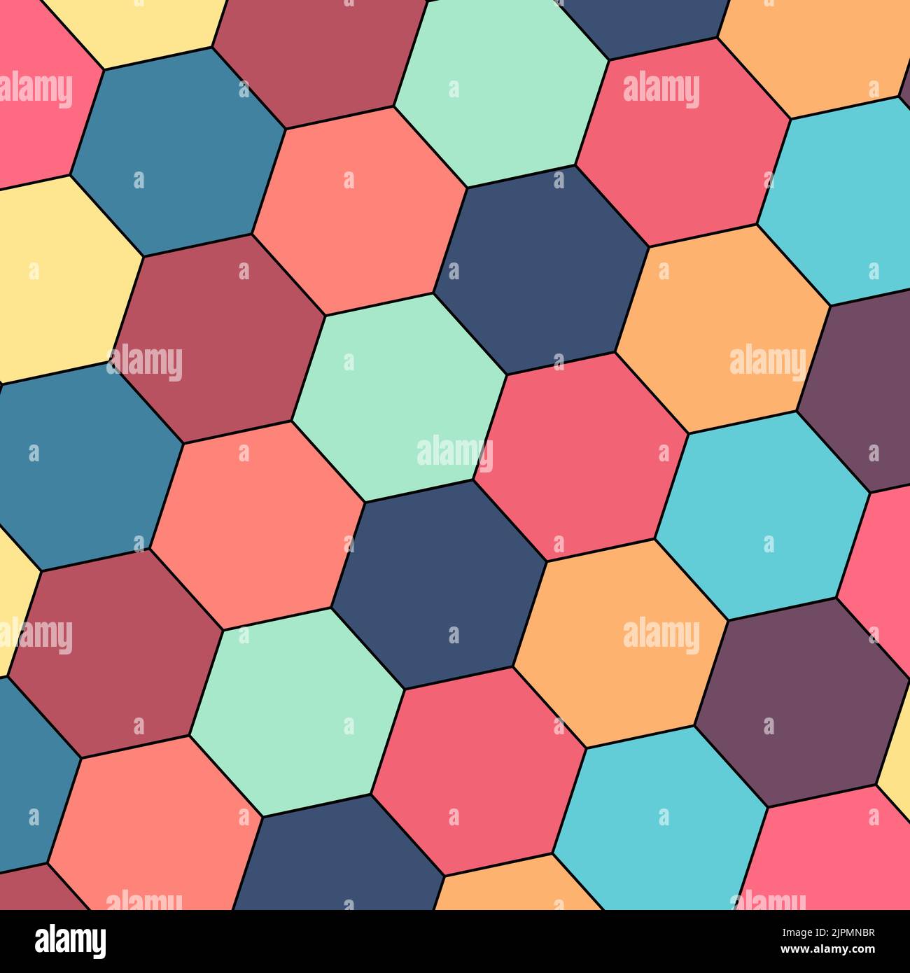 Geometry hexagon wall texture background multicolor honeycomb pattern ...