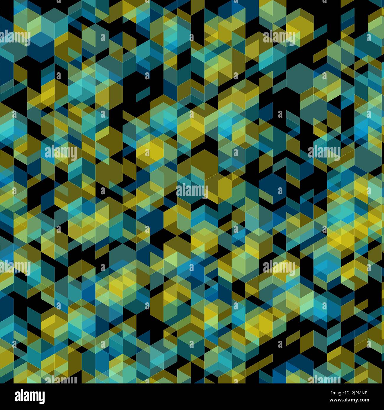 Abstract decorative illustration of hexagon and triangular Grid shape ...