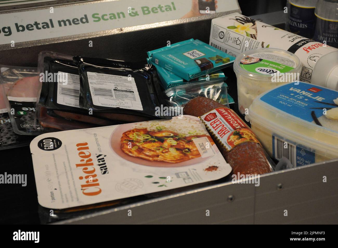 Copenhagen /Denmark/19 August 2022/ High food price in nations grocery ...