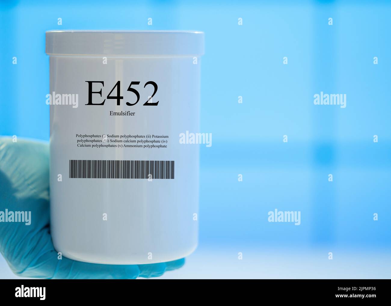Packaging with nutritional supplements E452 emulsifier Stock Photo - Alamy