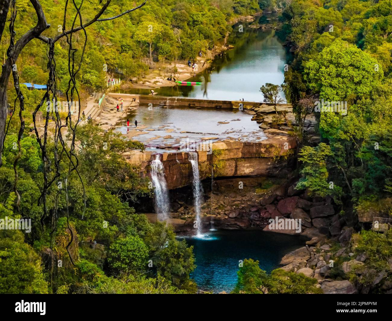 A beautiful scenery of Krang Suri falls in Shillong Stock Photo - Alamy