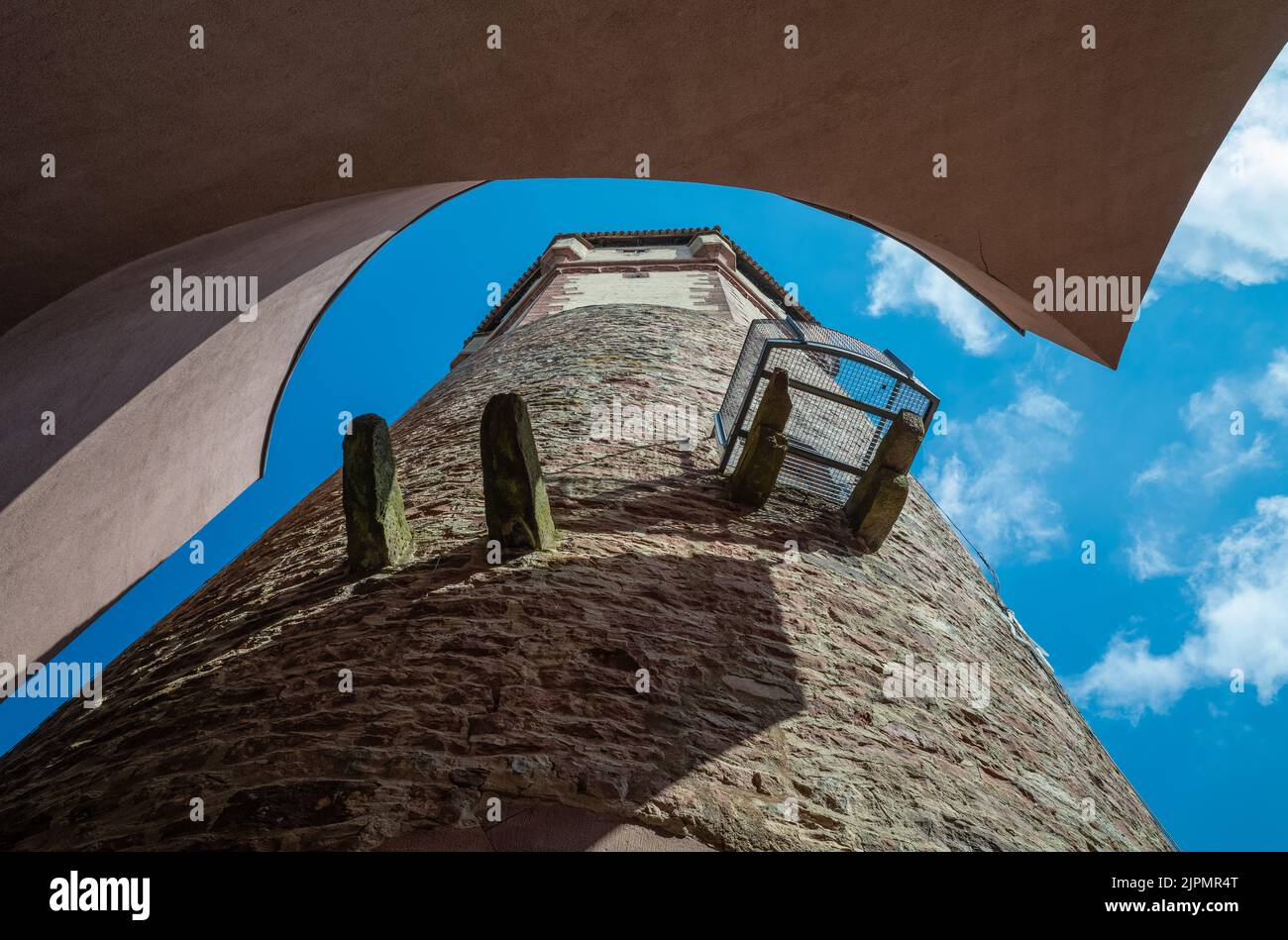 Germany, Wertheim, upward view of the Pointed tower Stock Photo - Alamy