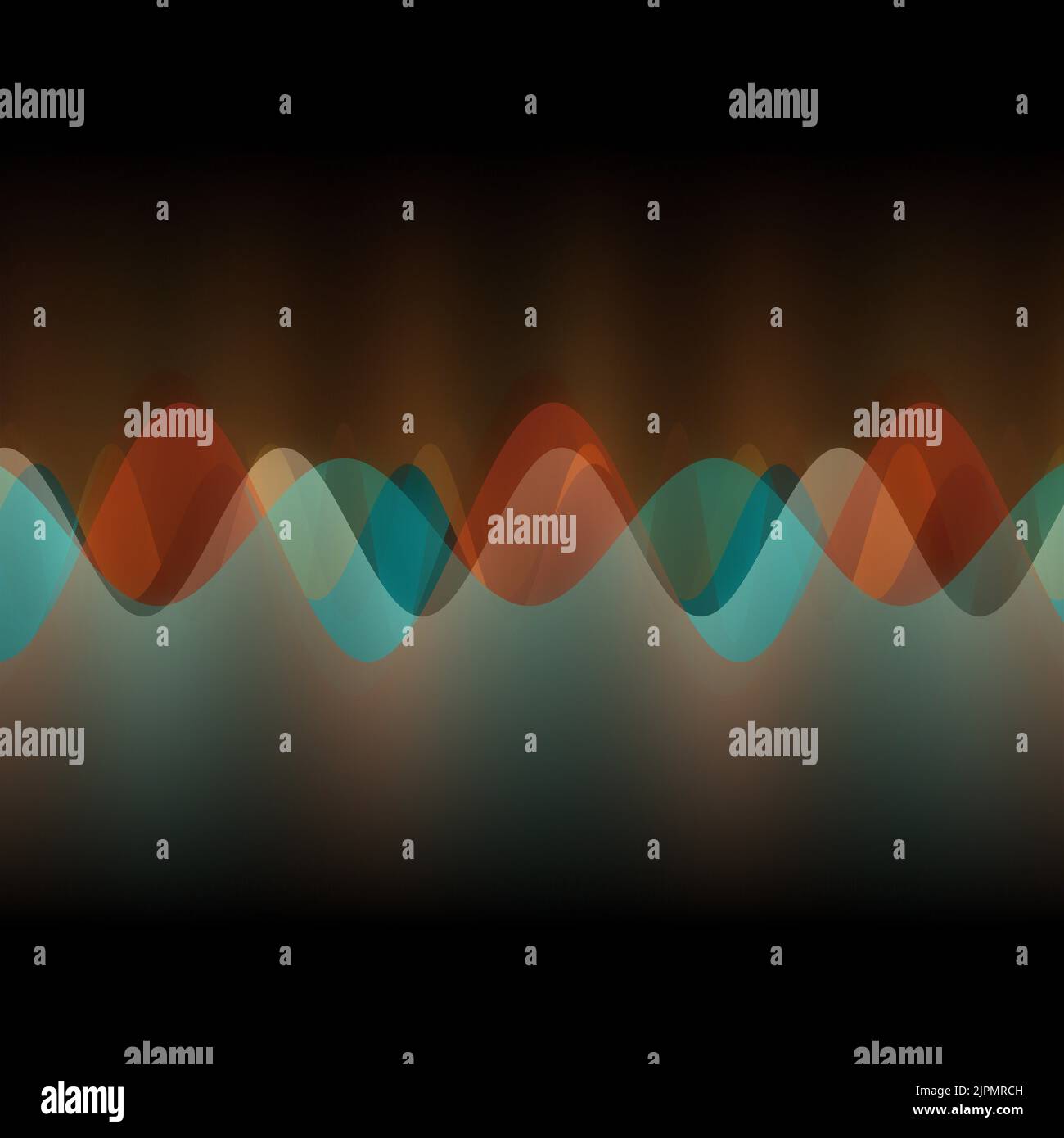 Illustration of multiple waves oscillating or overlapping by many small ...