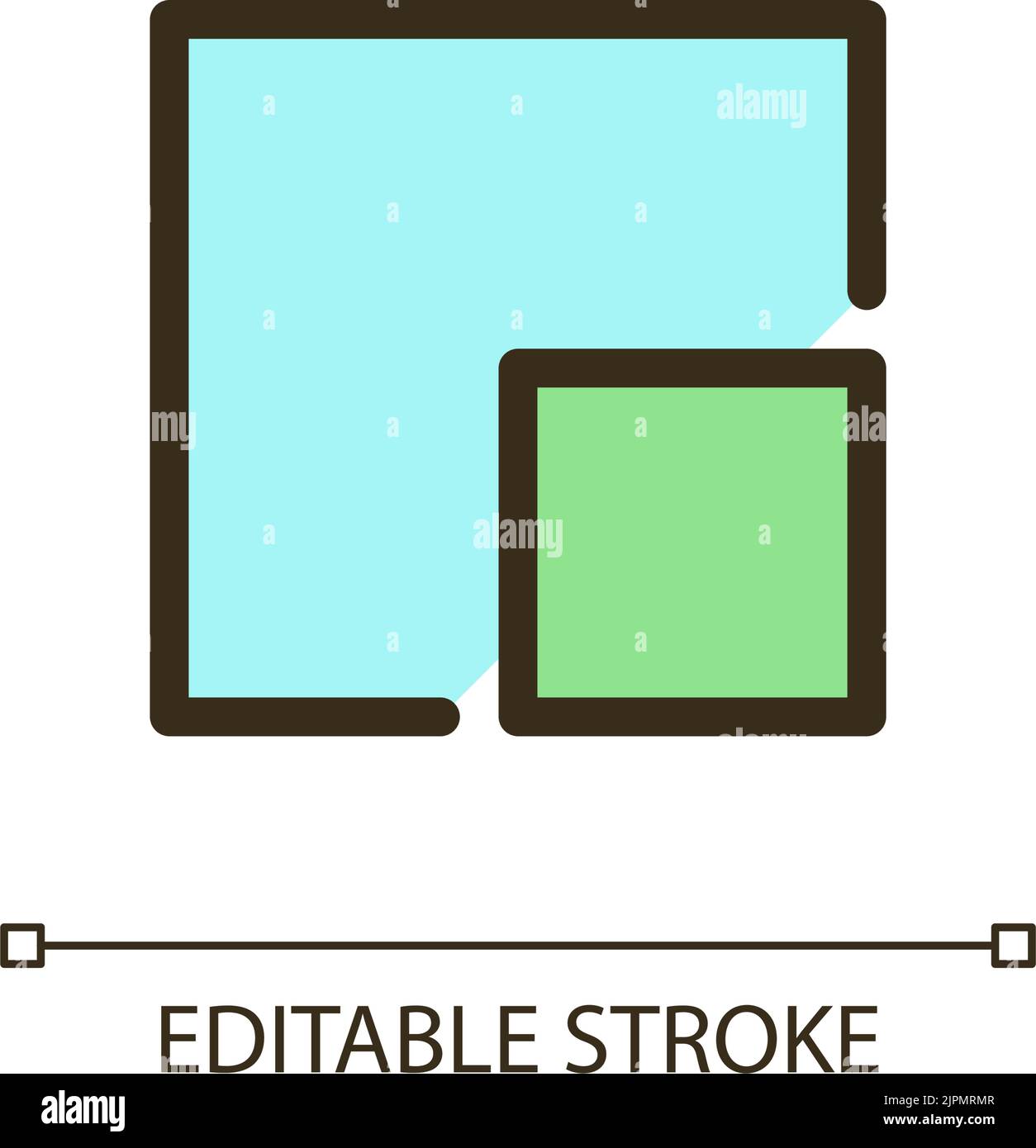 Full screen mode pixel perfect RGB color ui icon Stock Vector Image & Art - Alamy