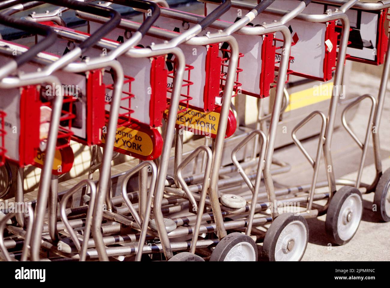Shopping trolleys stacks hi-res stock photography and images - Alamy