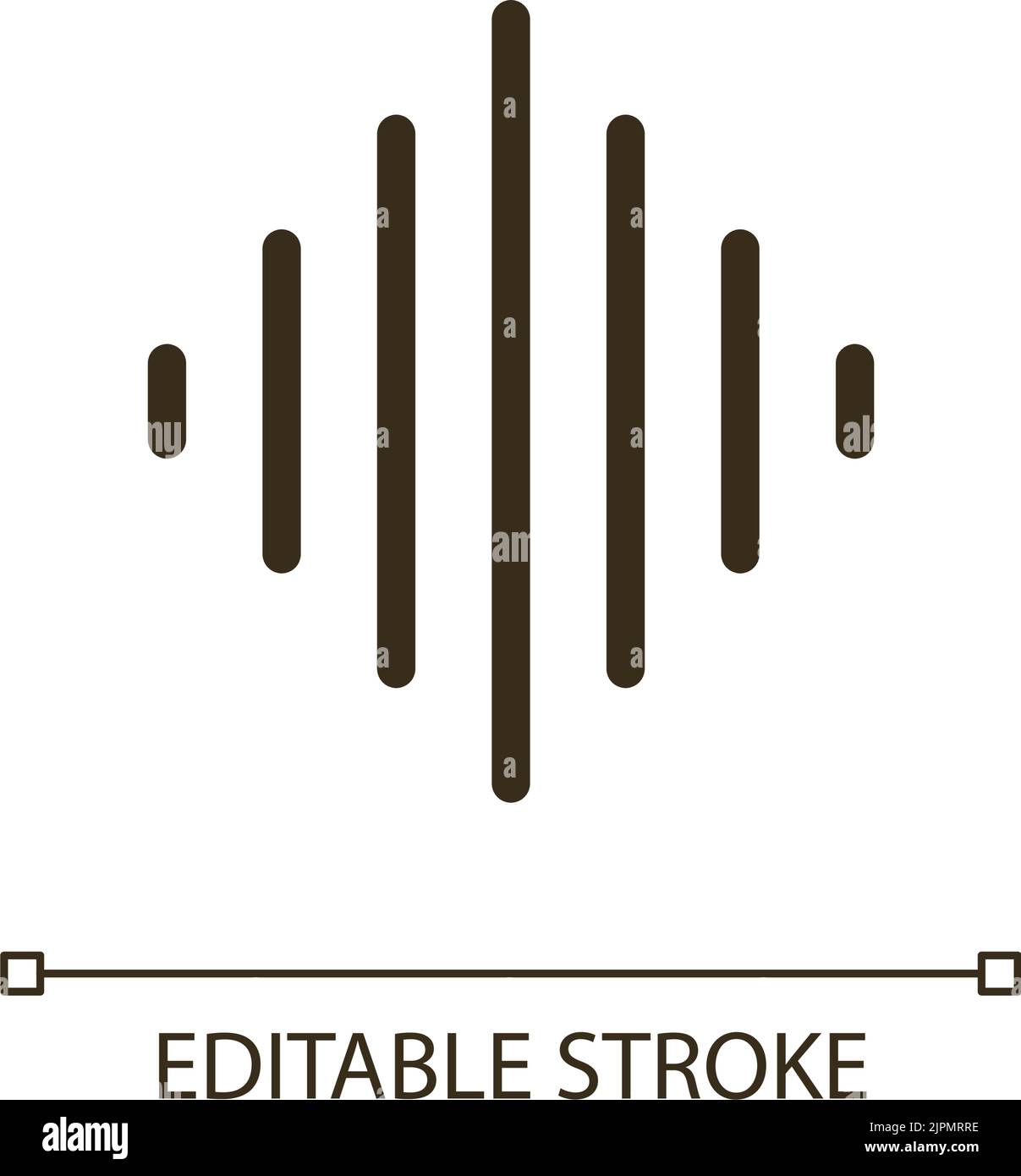 Sound wave pixel perfect RGB color ui icon Stock Vector Image & Art - Alamy