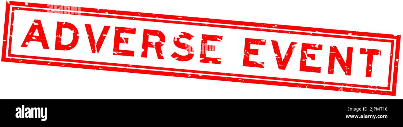 Grunge red adverse event word square rubber seal stamp on white background Stock Vector Image ...