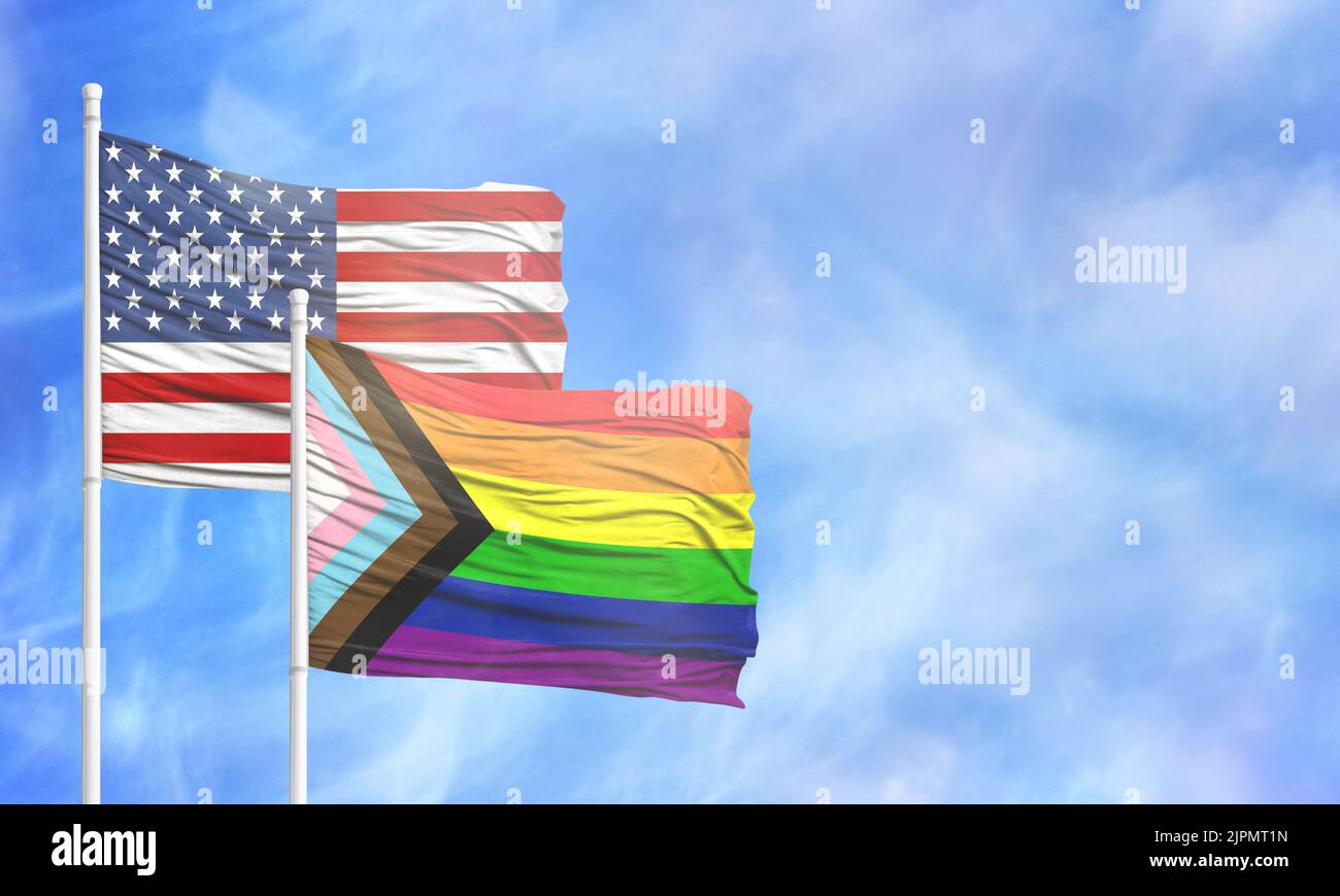 Inclusive pride flag hi-res stock photography and images - Alamy