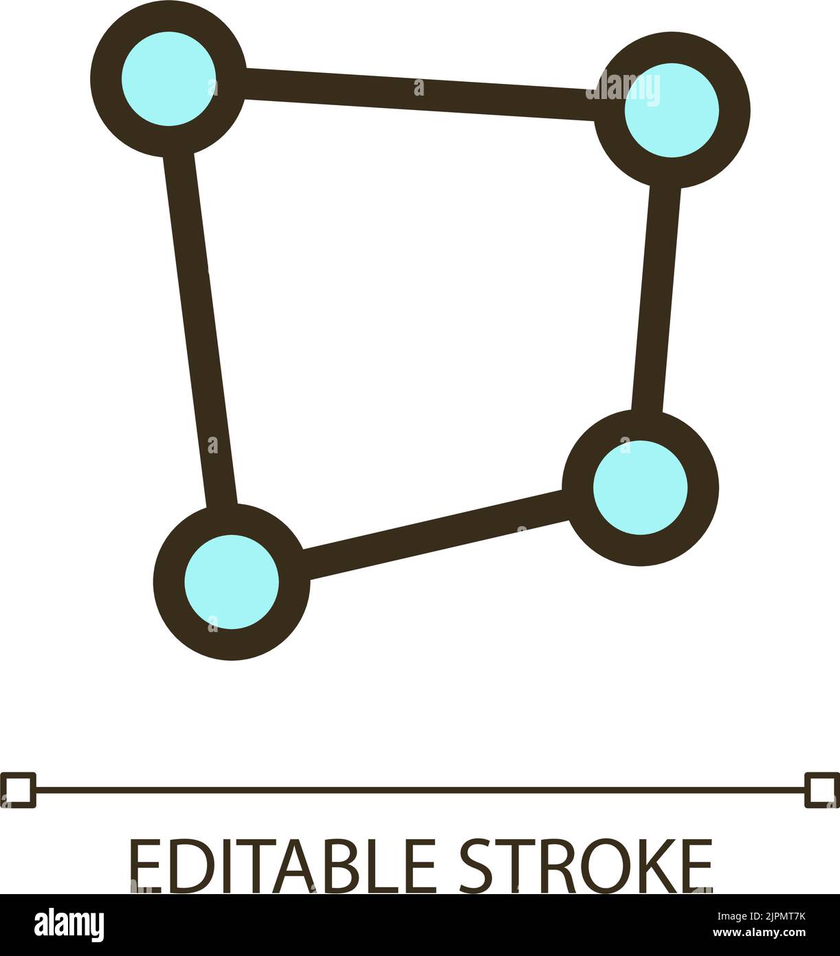 Perspective tool pixel perfect RGB color ui icon Stock Vector Image ...