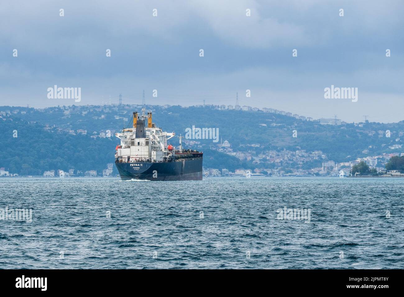 Istanbul, Turkey. 10th Aug, 2022. An international ship seen going to ...