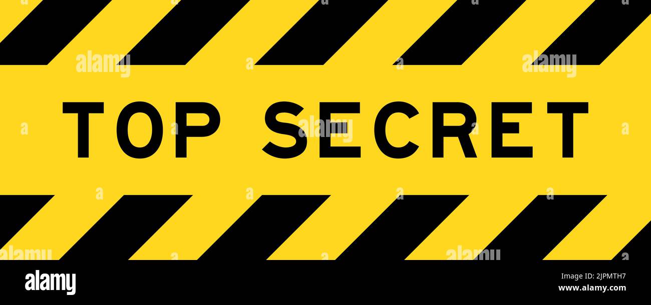 Yellow and black color with line striped label banner with word top ...