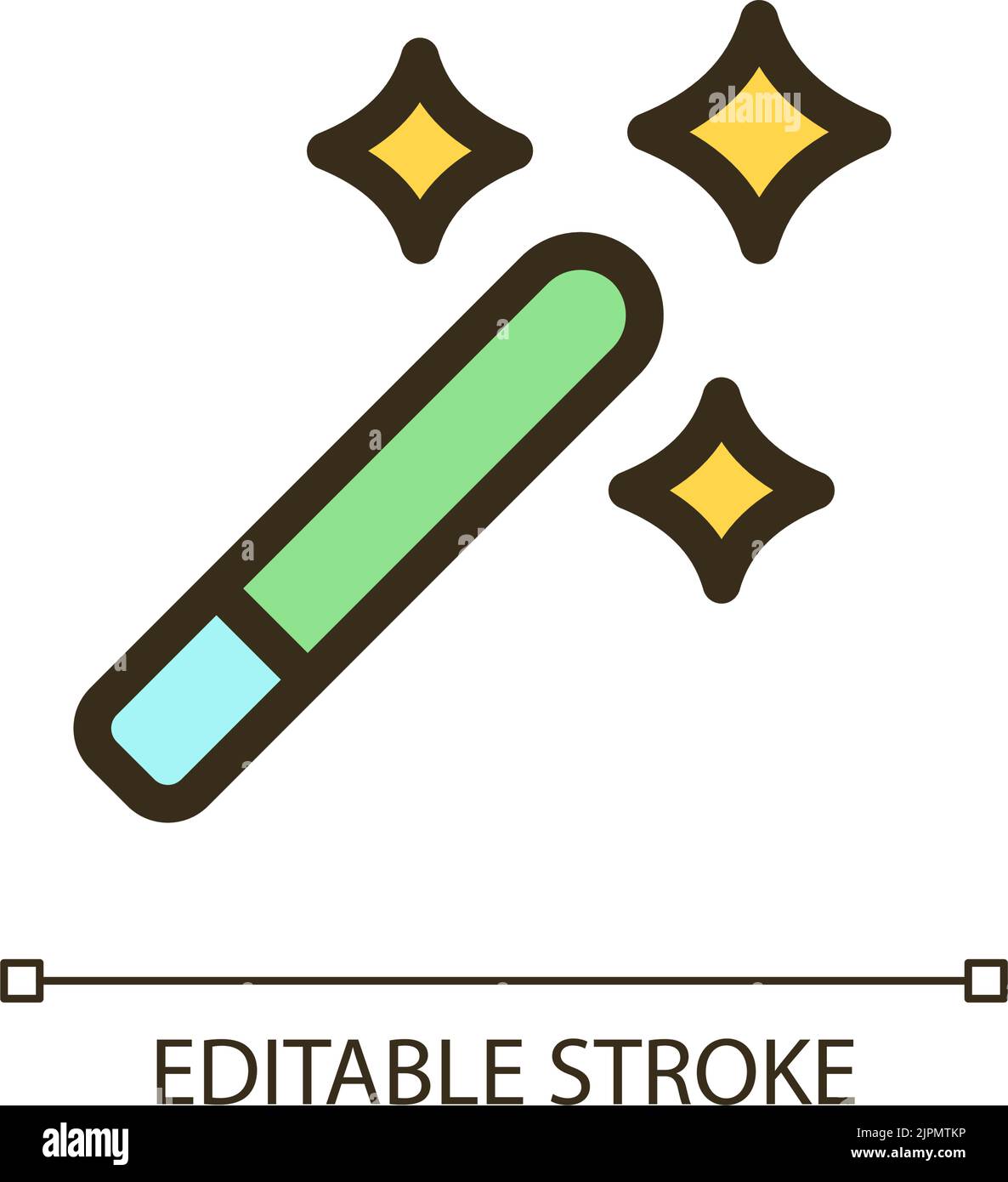 Magic wand tool pixel perfect RGB color ui icon Stock Vector Image ...