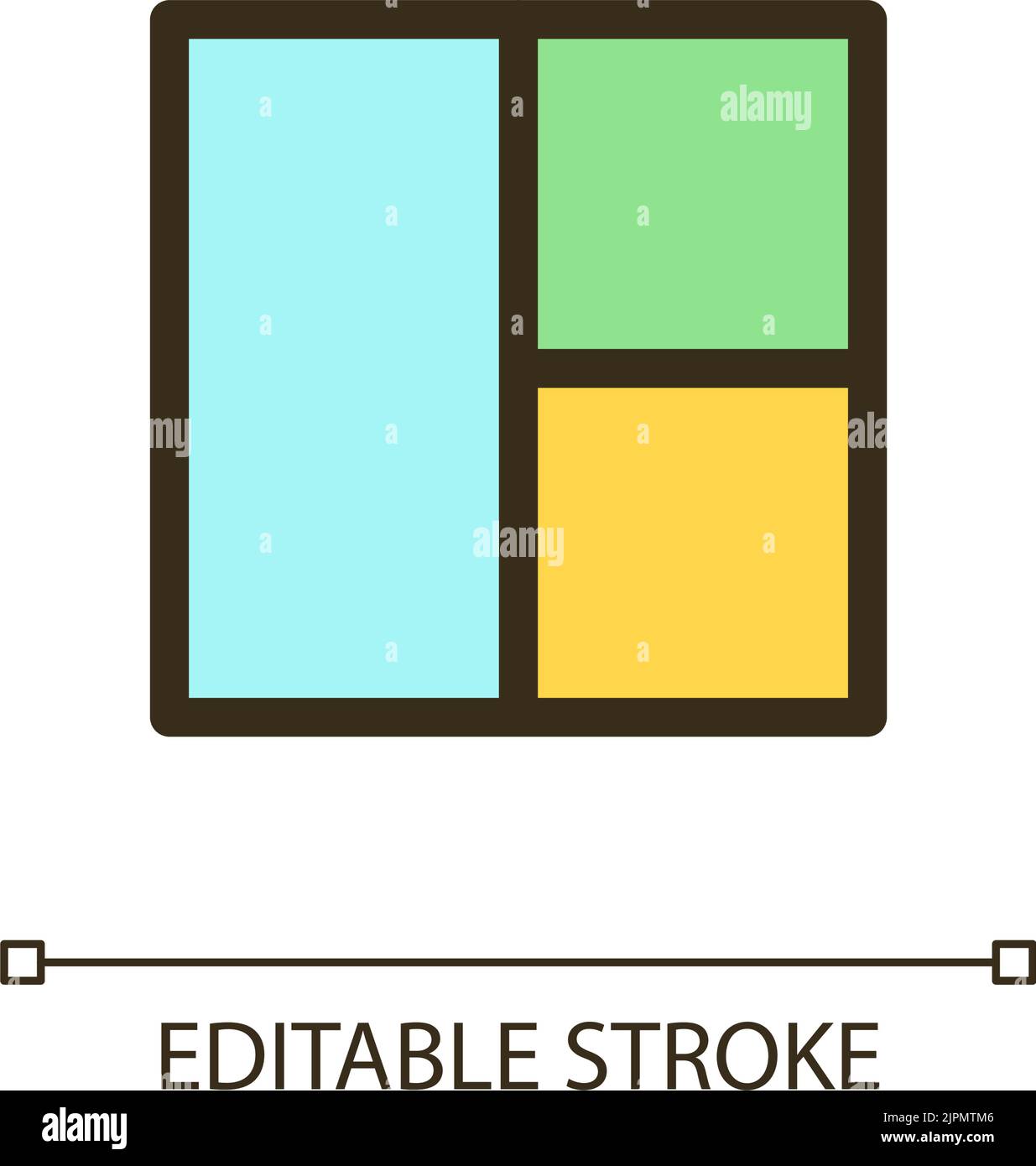 Photo collage pixel perfect RGB color ui icon Stock Vector Image & Art ...