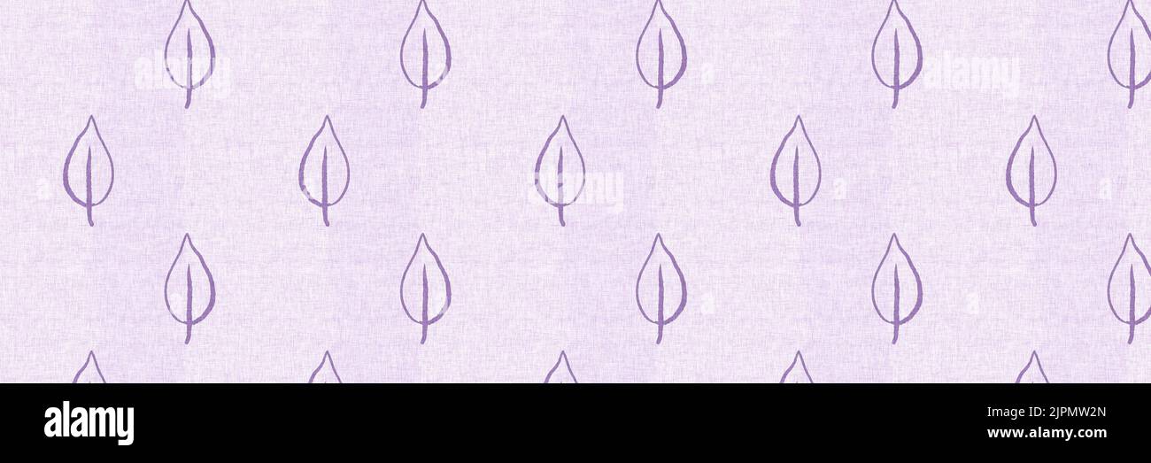 Gender neutral foliage leaf seamless raster border. Simple whimsical 2 ...