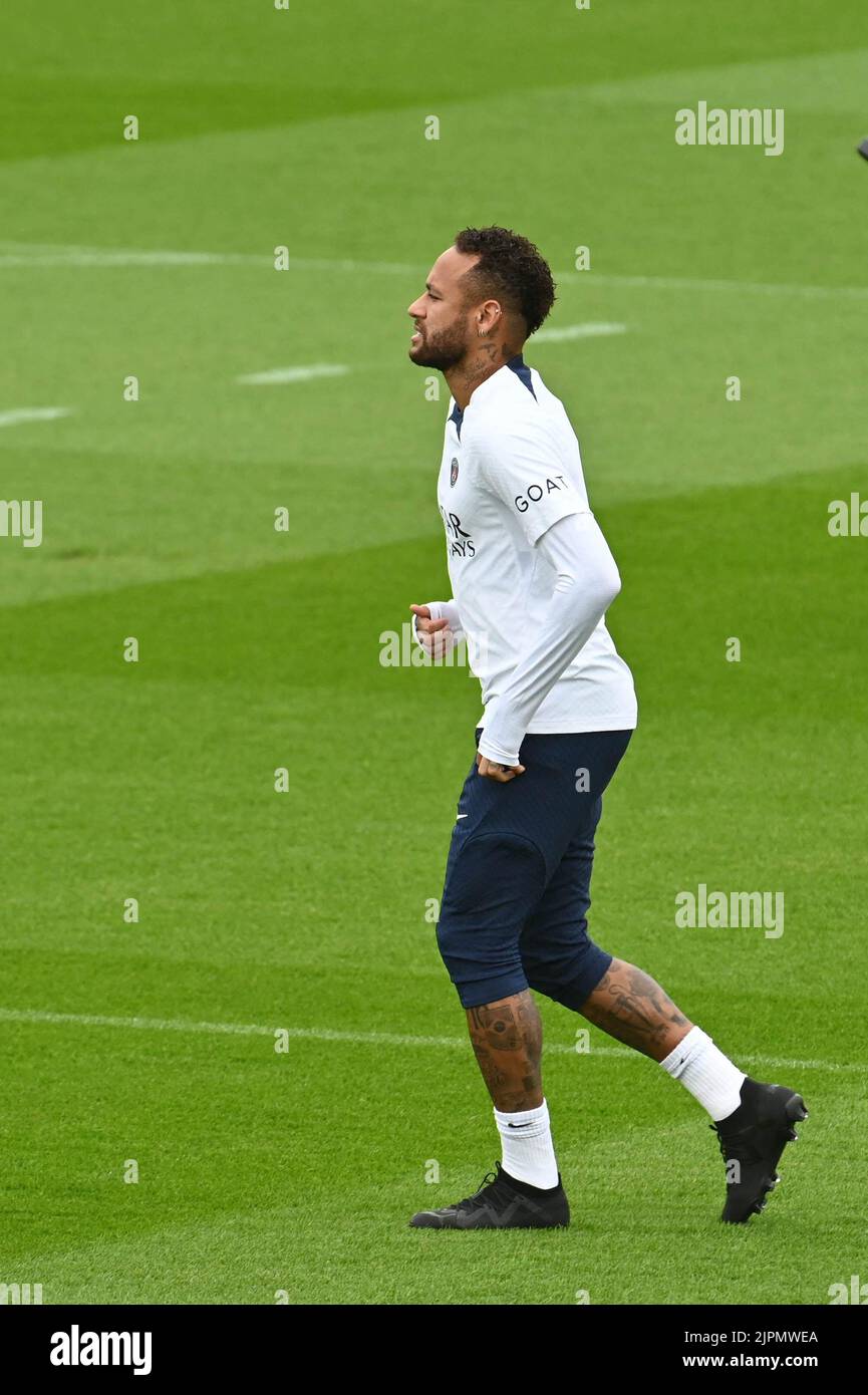 Neymar Jr during a training session at the Ooredoo center (Camps des ...