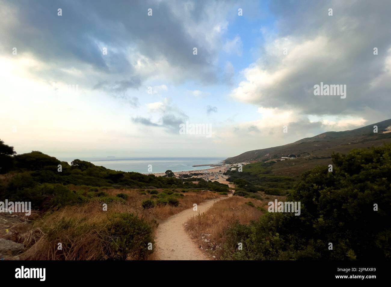 Panoramic view over Dalia beach Stock Photo - Alamy