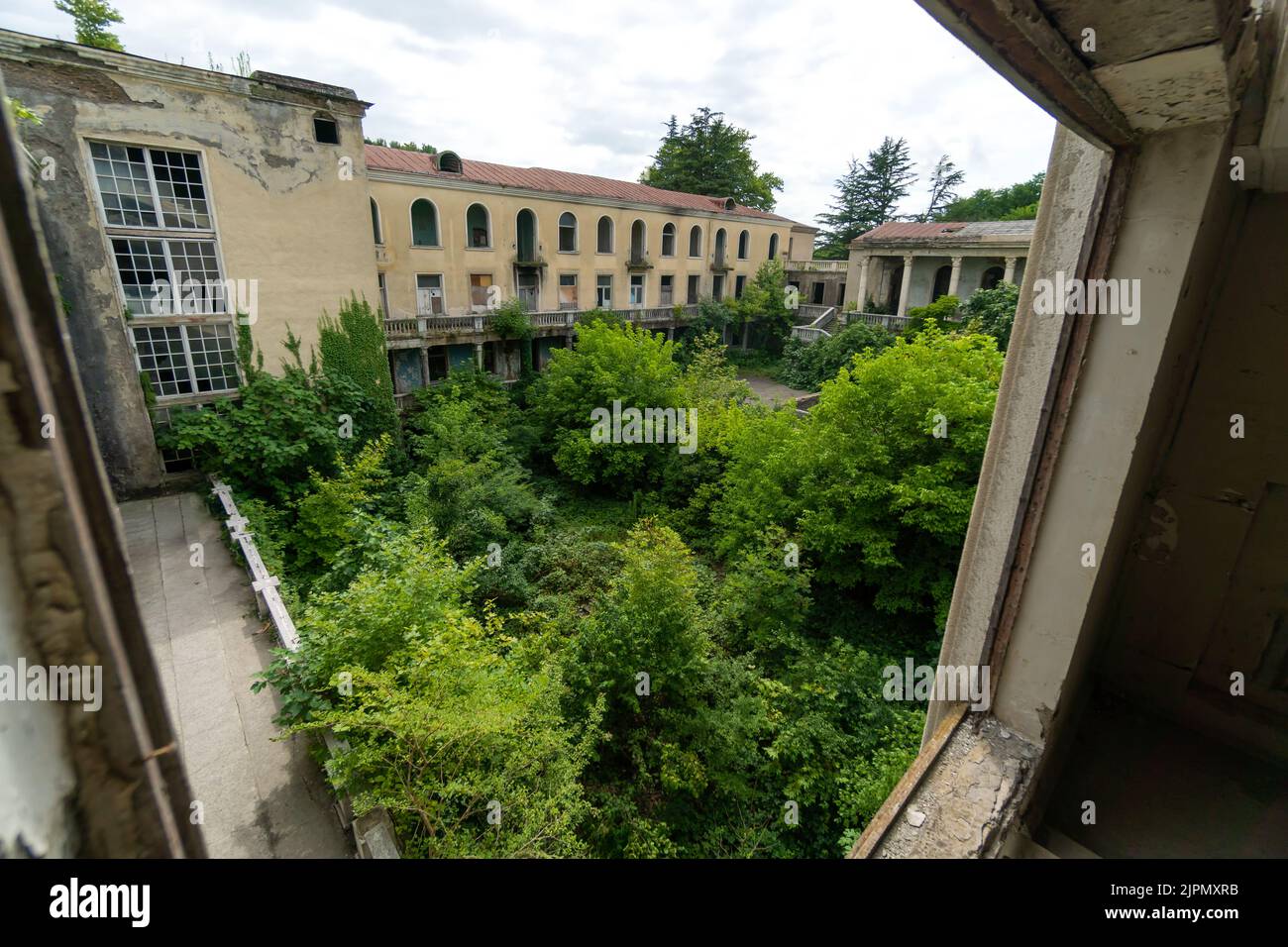 Details of an abandoned Soviet sanatorium in Tskaltubo, Georgia ...