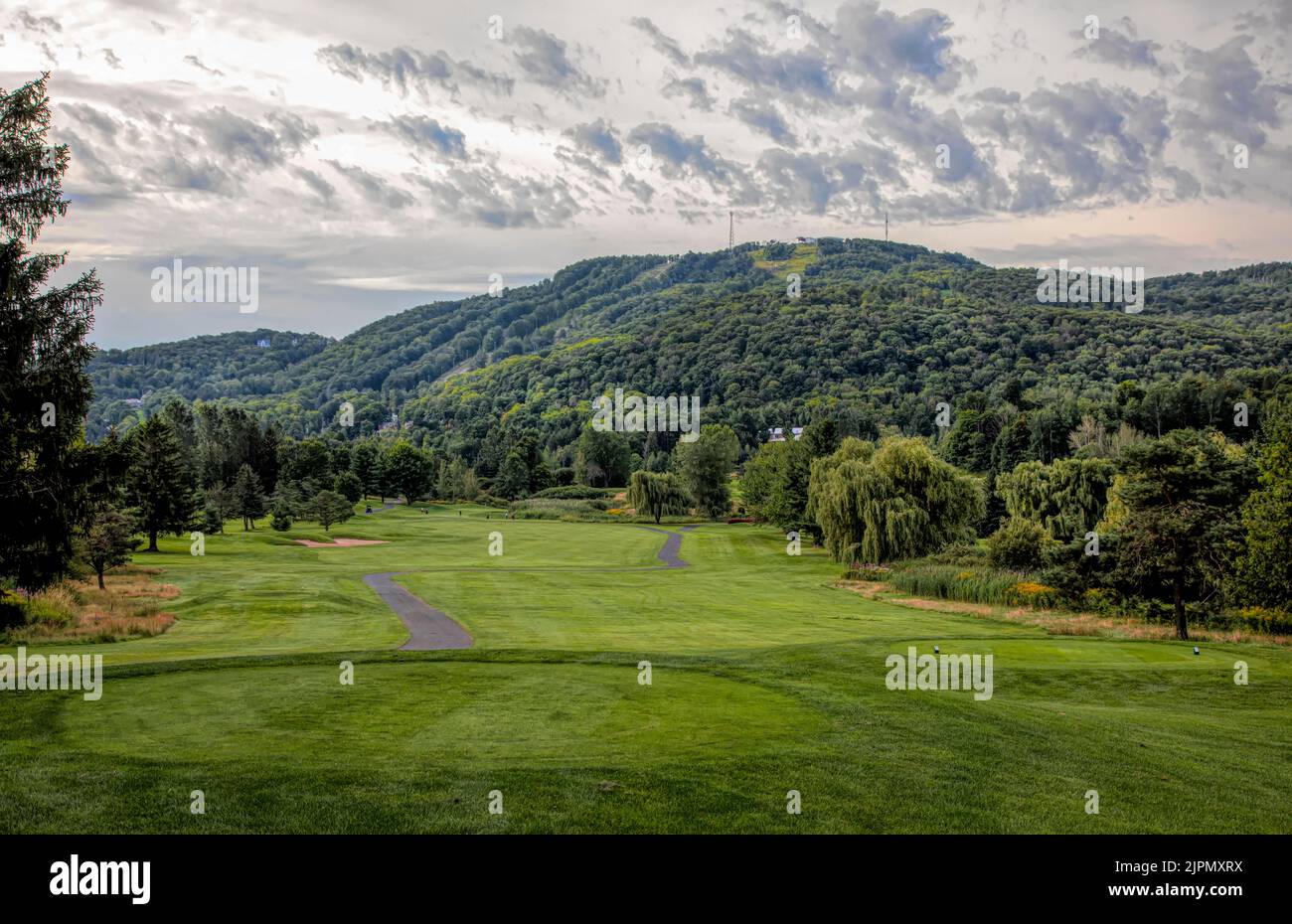 Golf Chateau Bromont on a beautiful summer day at the foot of Mont ...
