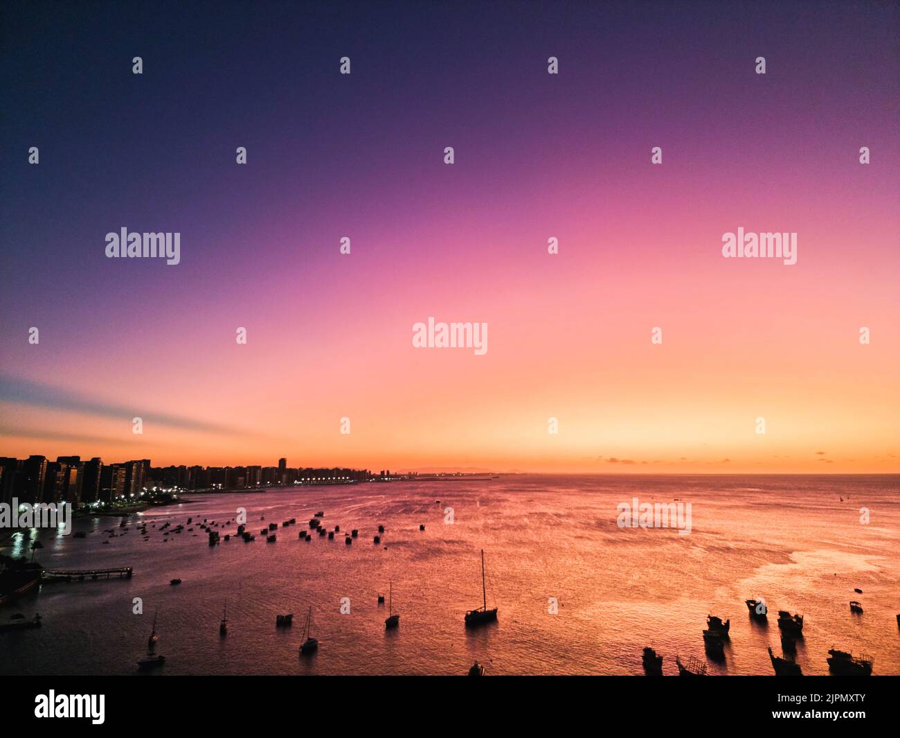 beautiful Sunset in Fortaleza beach Stock Photo - Alamy