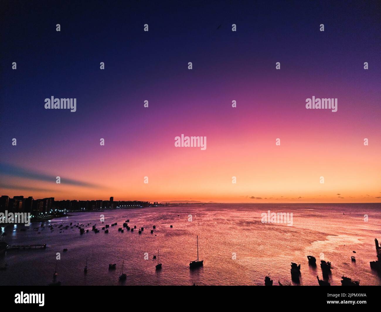 beautiful Sunset in Fortaleza beach Stock Photo - Alamy