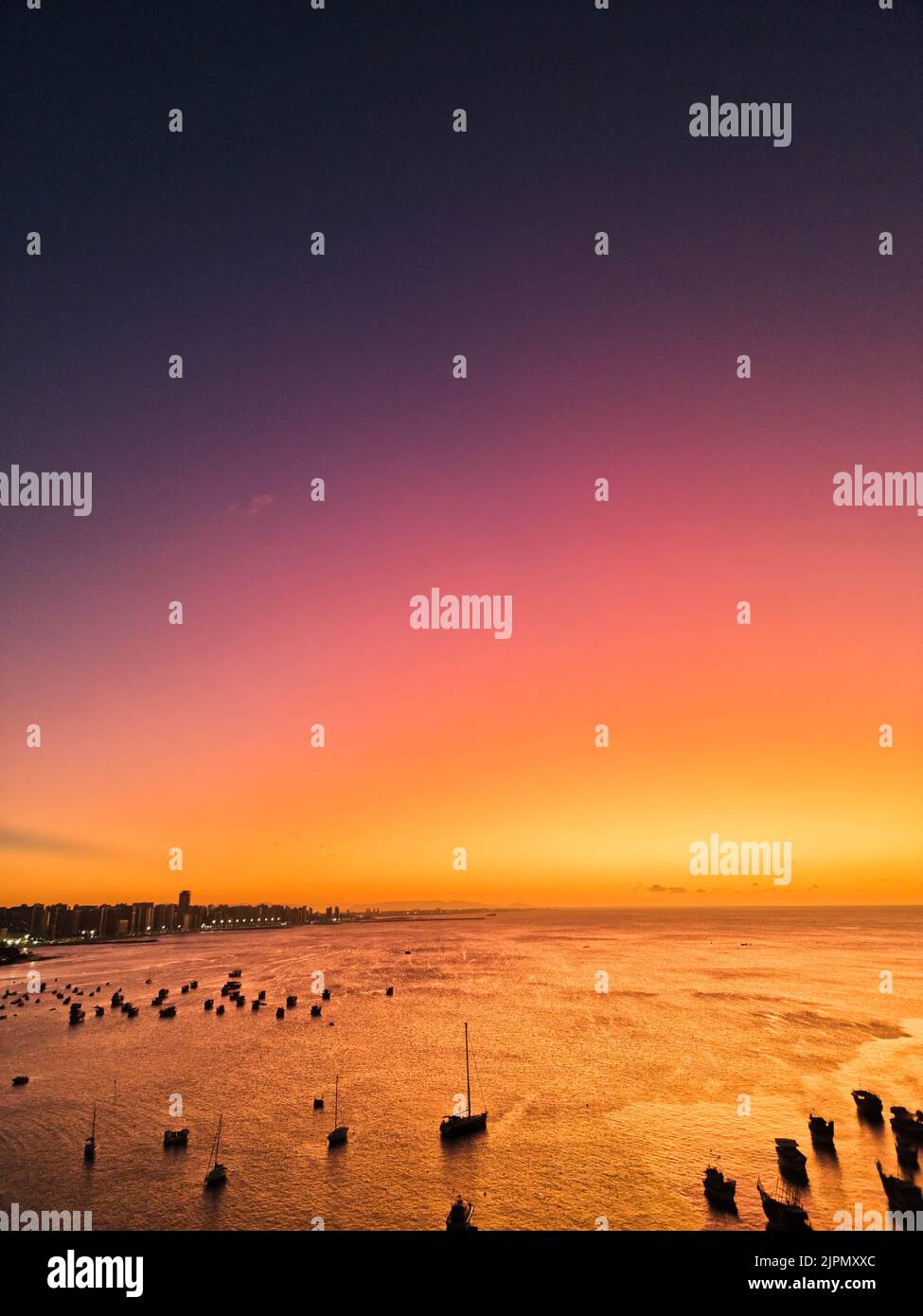 beautiful Sunset in Fortaleza beach Stock Photo - Alamy