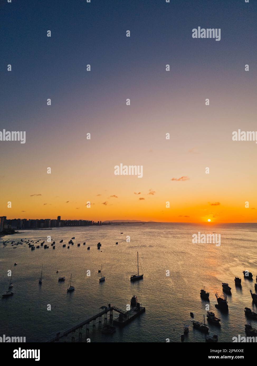 beautiful sunset in Fortaleza Beach Stock Photo - Alamy