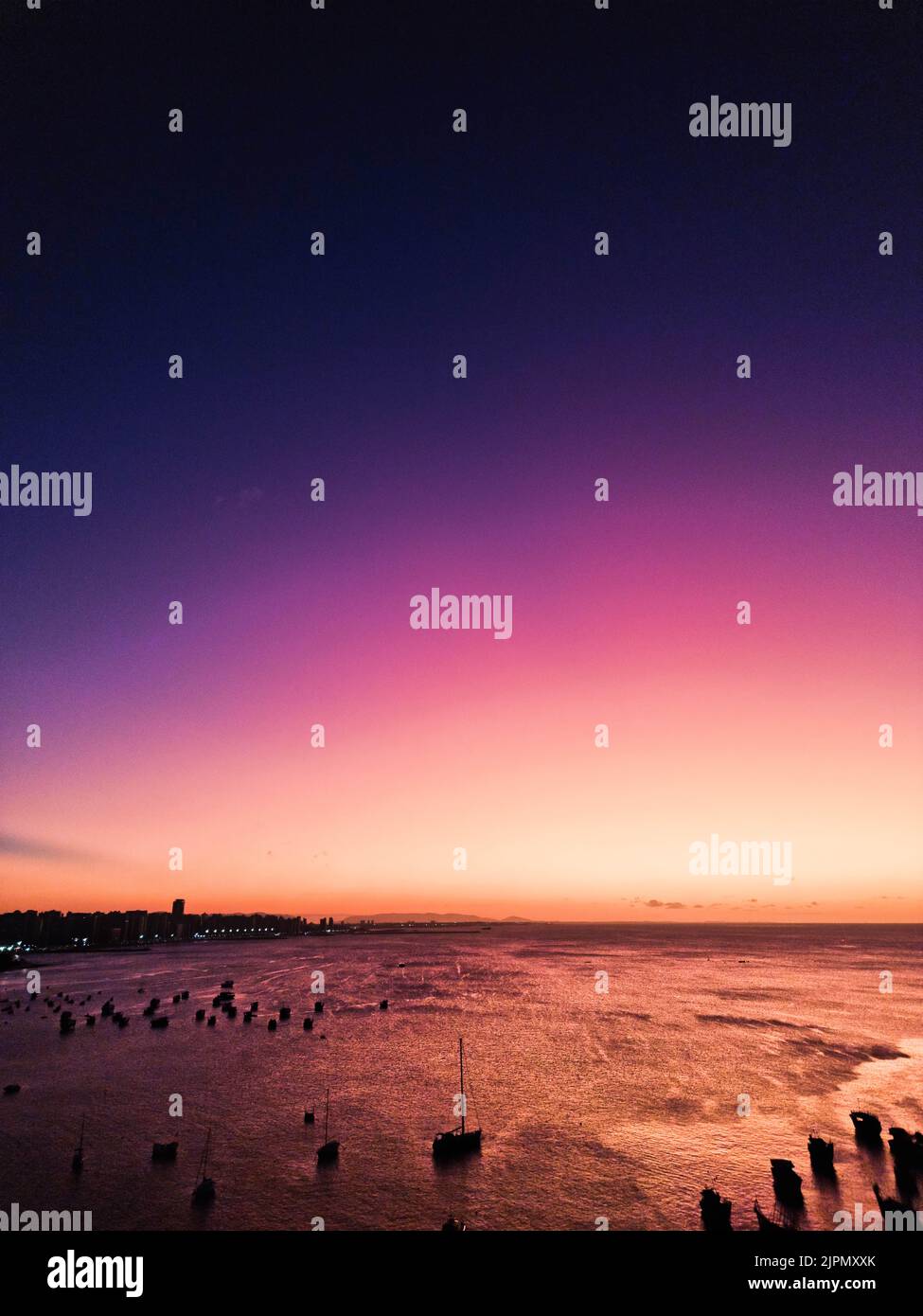 beautiful Sunset in Fortaleza beach Stock Photo - Alamy