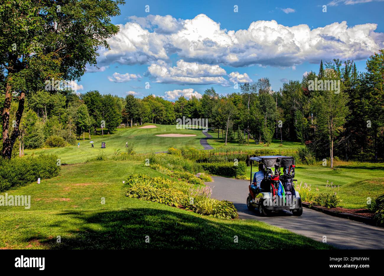 Cowansville Golf Course on a beautiful summer day Stock Photo - Alamy