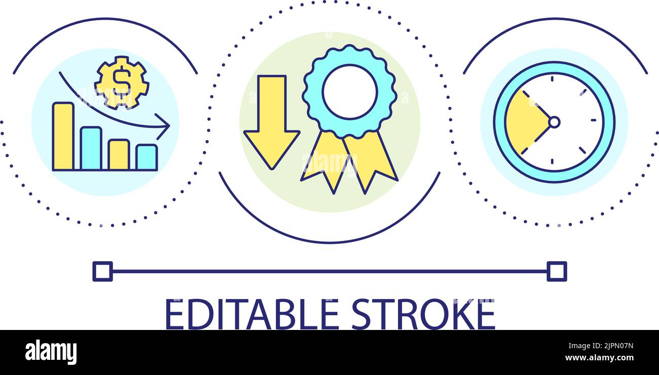 Falling downward trend Stock Vector Images - Alamy