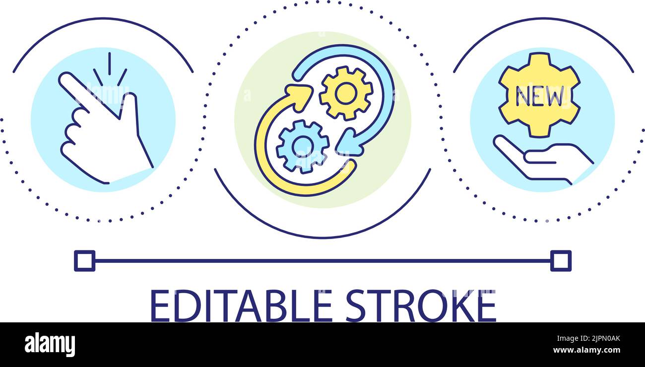 One snap transition loop concept icon Stock Vector Image & Art - Alamy