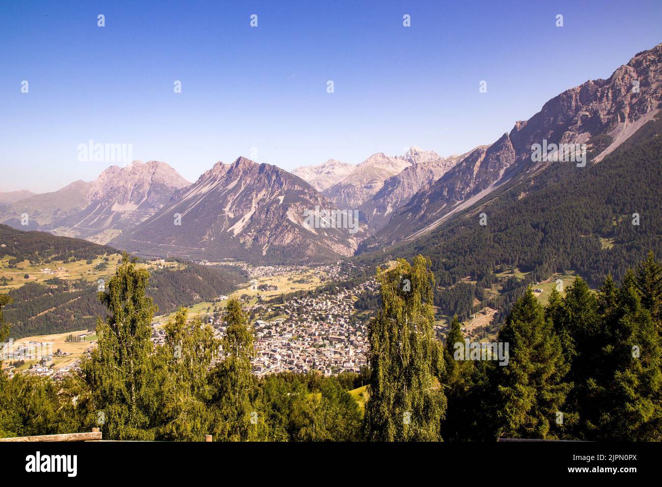 The beautiful aerial view of Bormio town, Italy, Europe. HD wallpaper ...