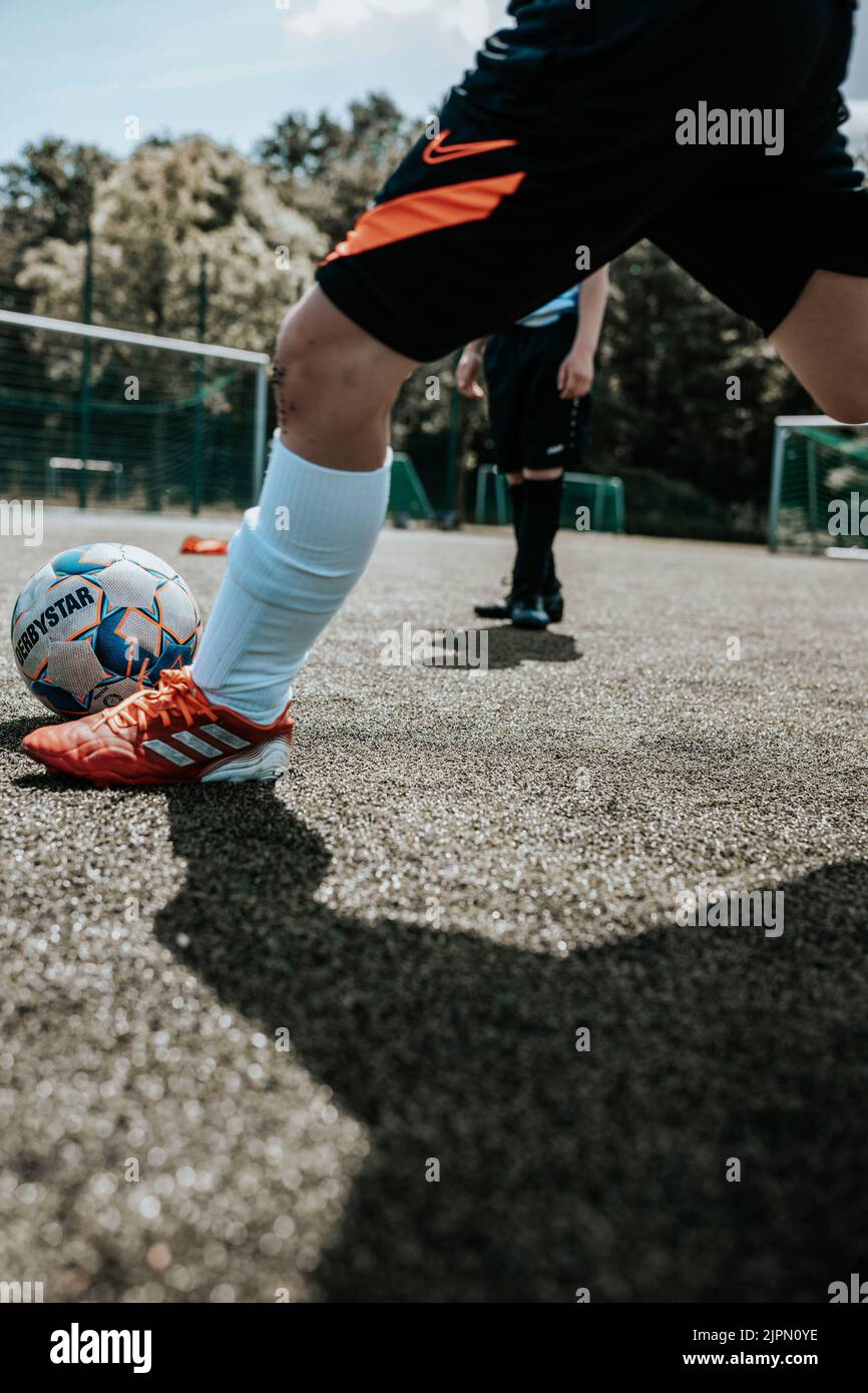 Soccerball outside hi-res stock photography and images - Alamy