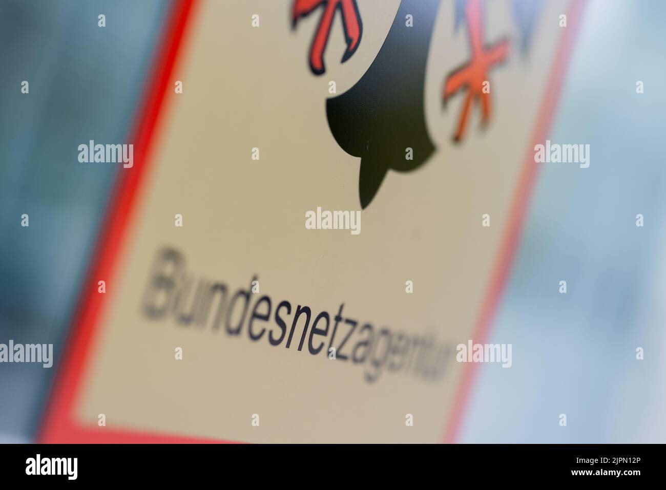 Bonn, Germany. 19th Aug, 2022. The logo of the Federal Network Agency ...