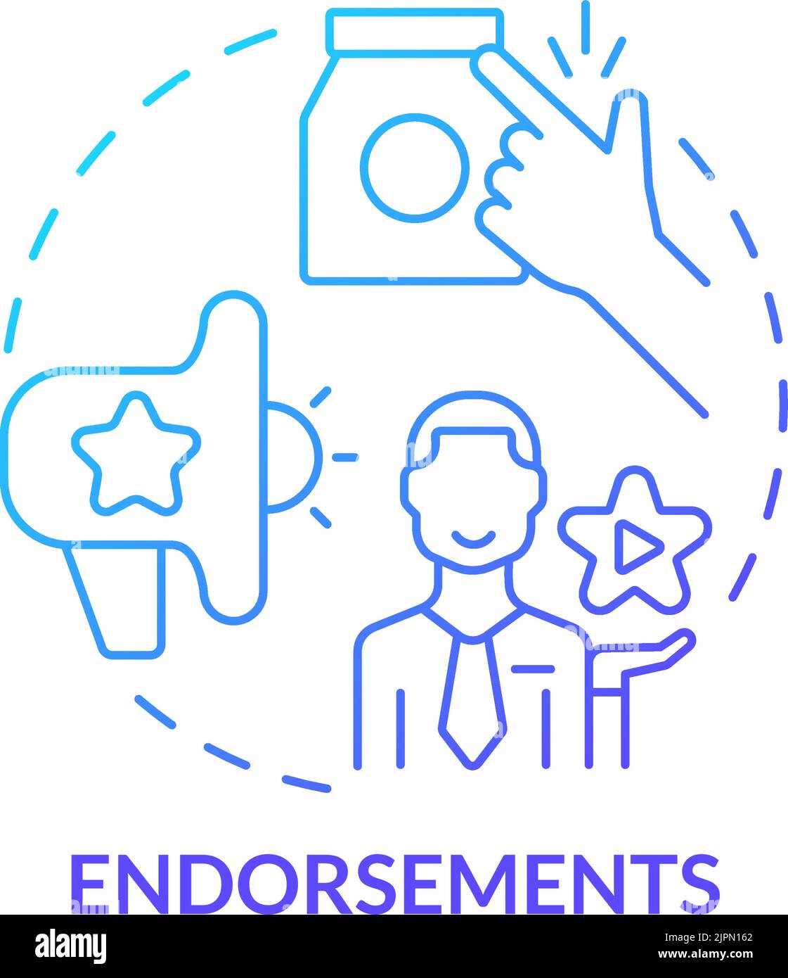Endorsements blue gradient concept icon Stock Vector Image & Art - Alamy Endorsements blue gradient concept icon Stock Vector Image & Art - Alamy