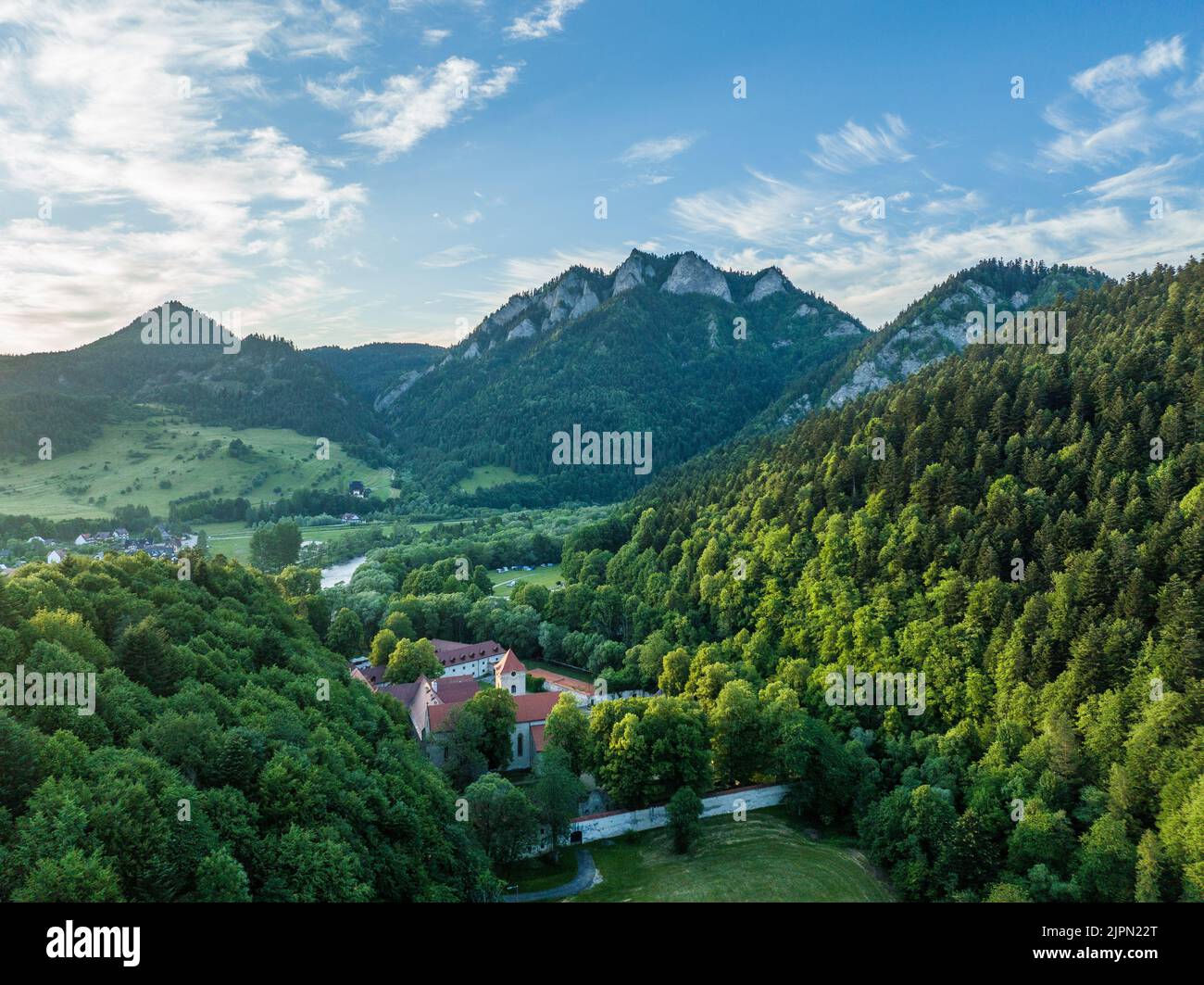 Aerial view of Trzy Korony mountain in Pieniny, Poland Stock Photo - Alamy