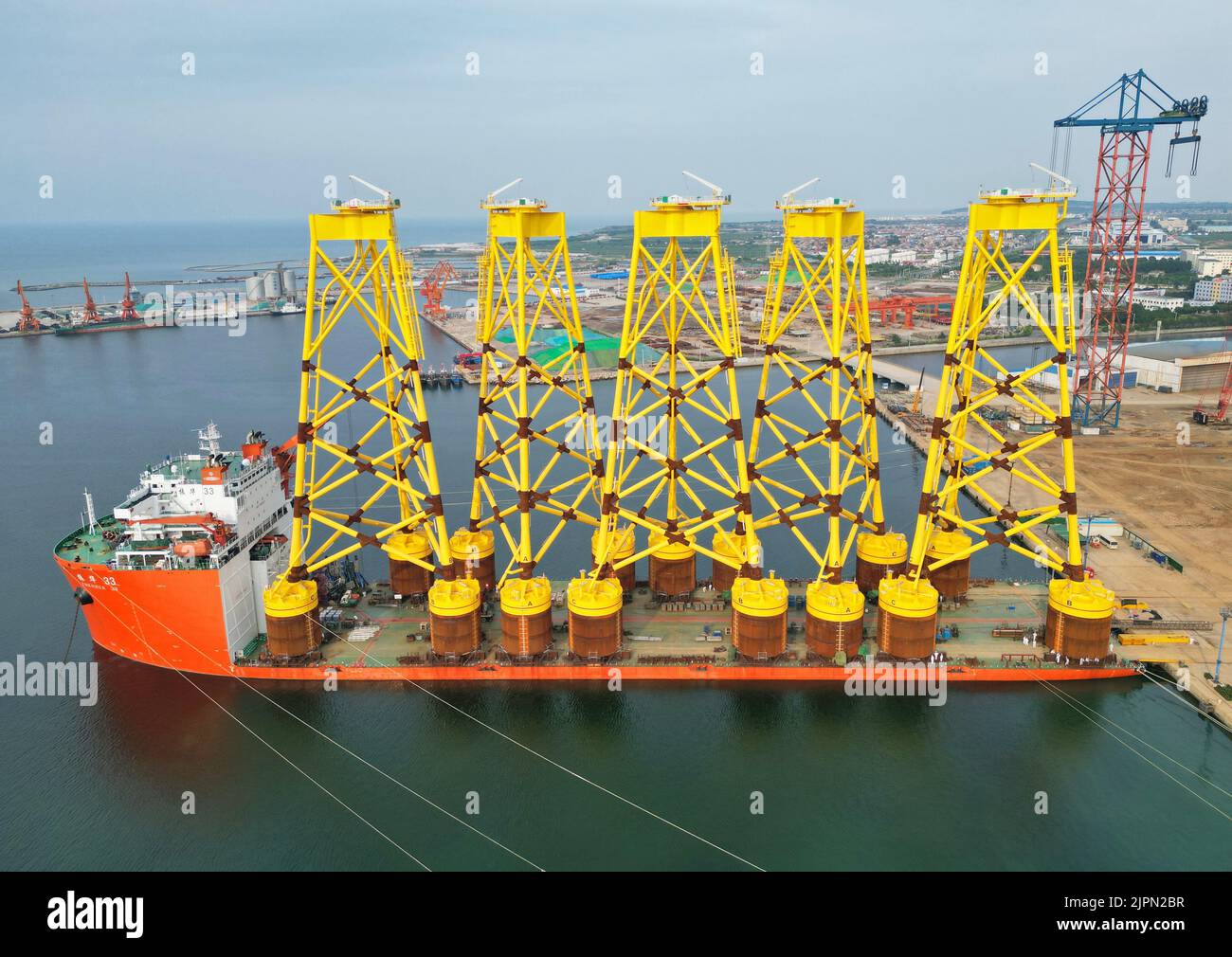 YANTAI, CHINA - AUGUST 18, 2022 - A batch of suction cylinder jacket ...