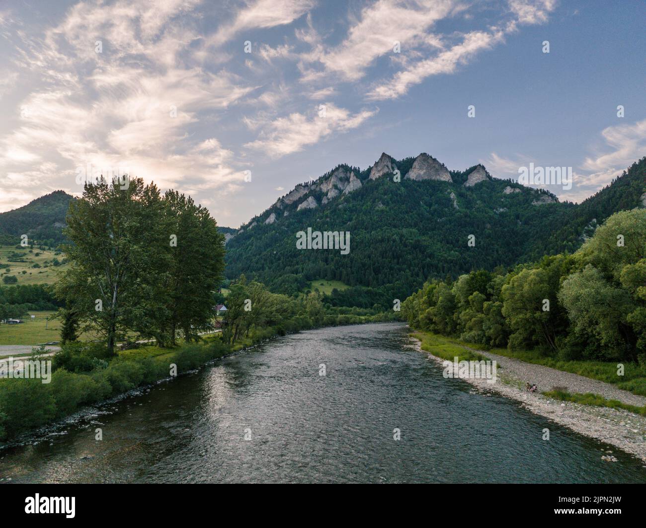 Aerial view of Trzy Korony mountain in Pieniny, Poland Stock Photo - Alamy